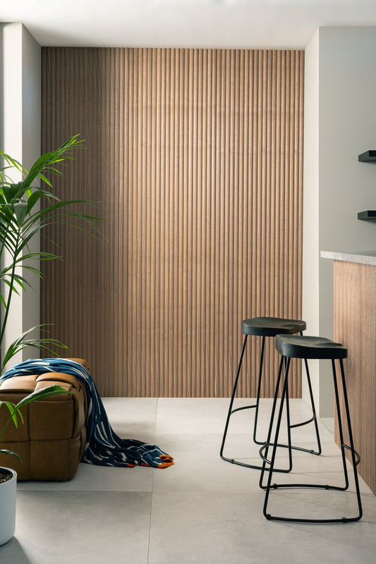 Arborelle Walnut Reeded Wall Panel | Naturewall