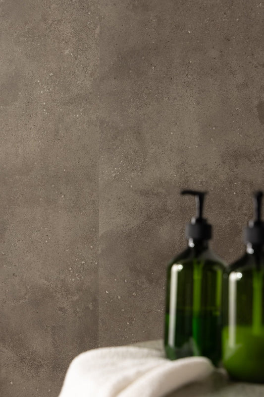 Elemence Pewter Grey Stone Effect Shower Panel – Naturewall