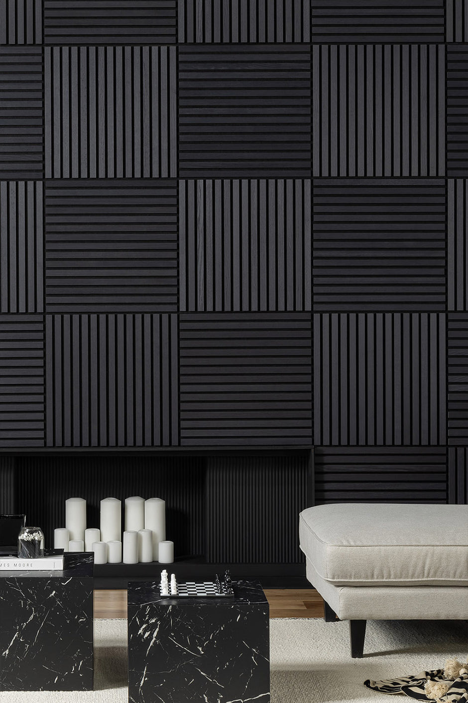 SlatWall Mini Wood Panels | Square Wall Panels | Small Panels – Naturewall