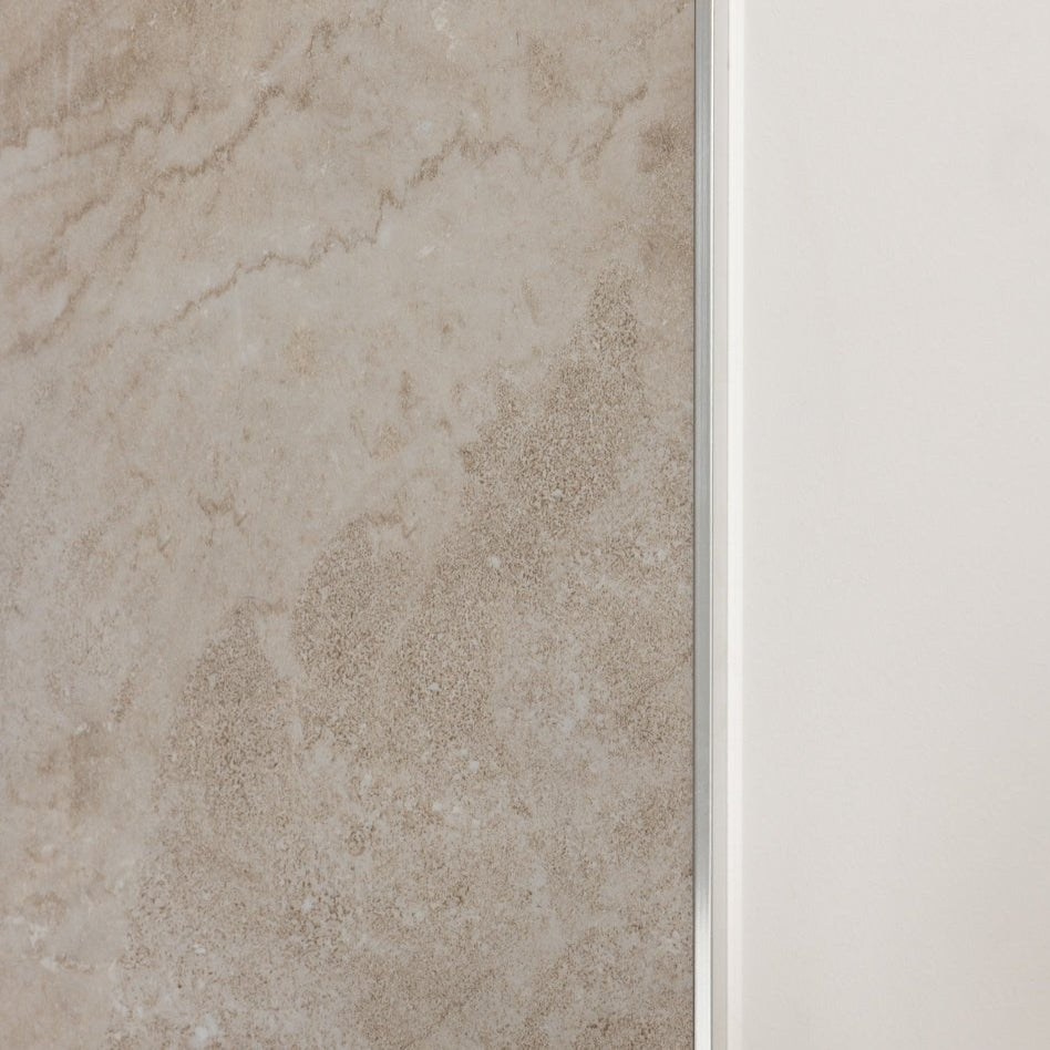 Elemence Polished Silver Aluminium U Joint Trim – Naturewall
