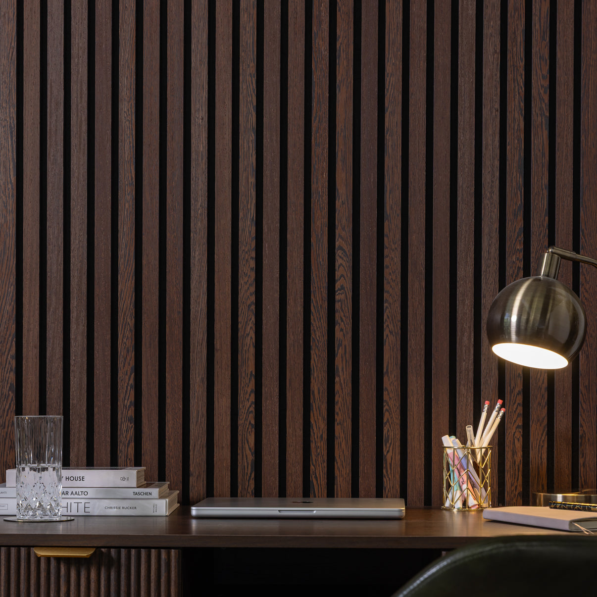 SlatWall Acoustic Wenge Panel | Naturewall