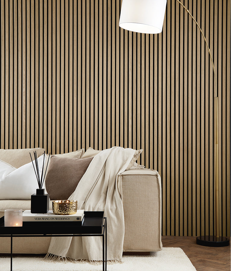SlatWall Individual Slat Natural Oak | Oak Veneer Slats | Naturewall