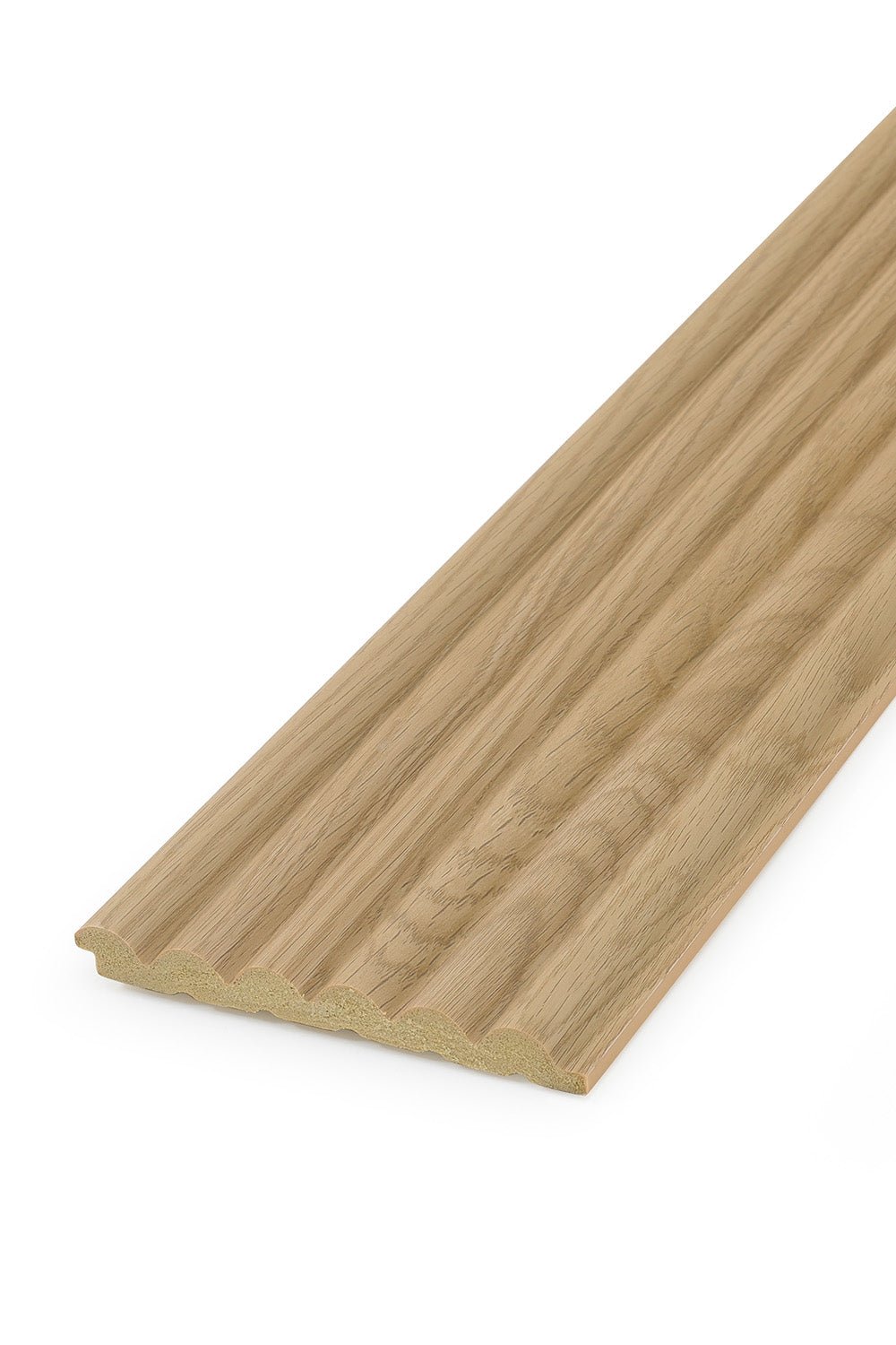 Reeded Fine Waterproof Natural Oak Panel | Naturewall