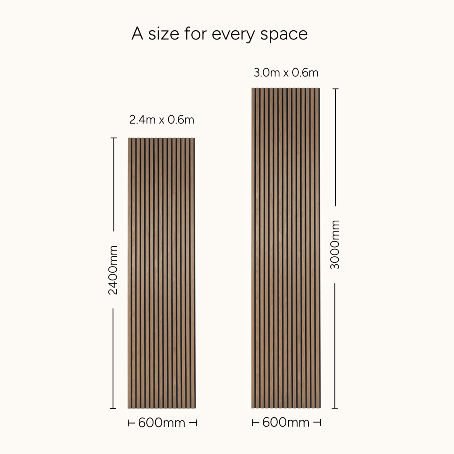 SlatWall Acoustic Dark Walnut Panel | Naturewall