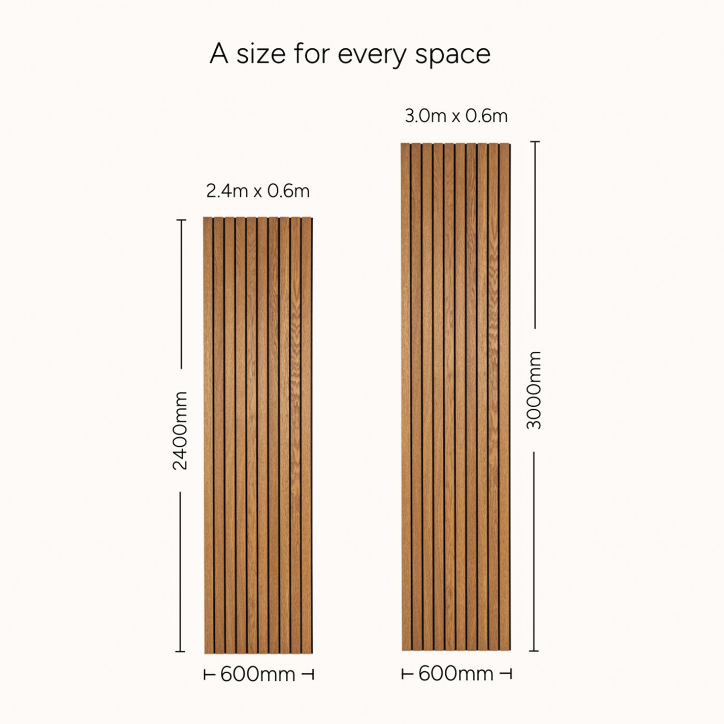 SlatWall Grand Acoustic Dark Oak Panel | Naturewall