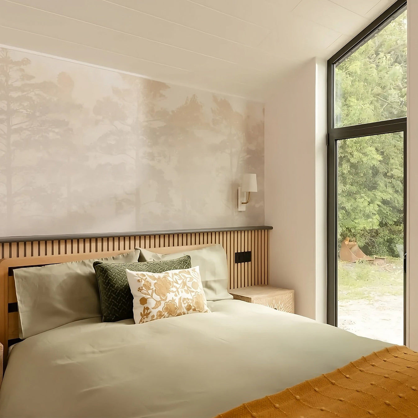 SlatWall Half Height Natural Oak Wood Panel | Naturewall