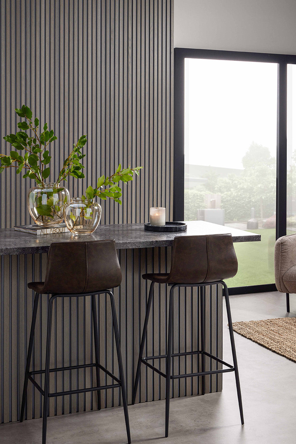 SlatWall Grey Oak Acoustic Panel | Naturewall