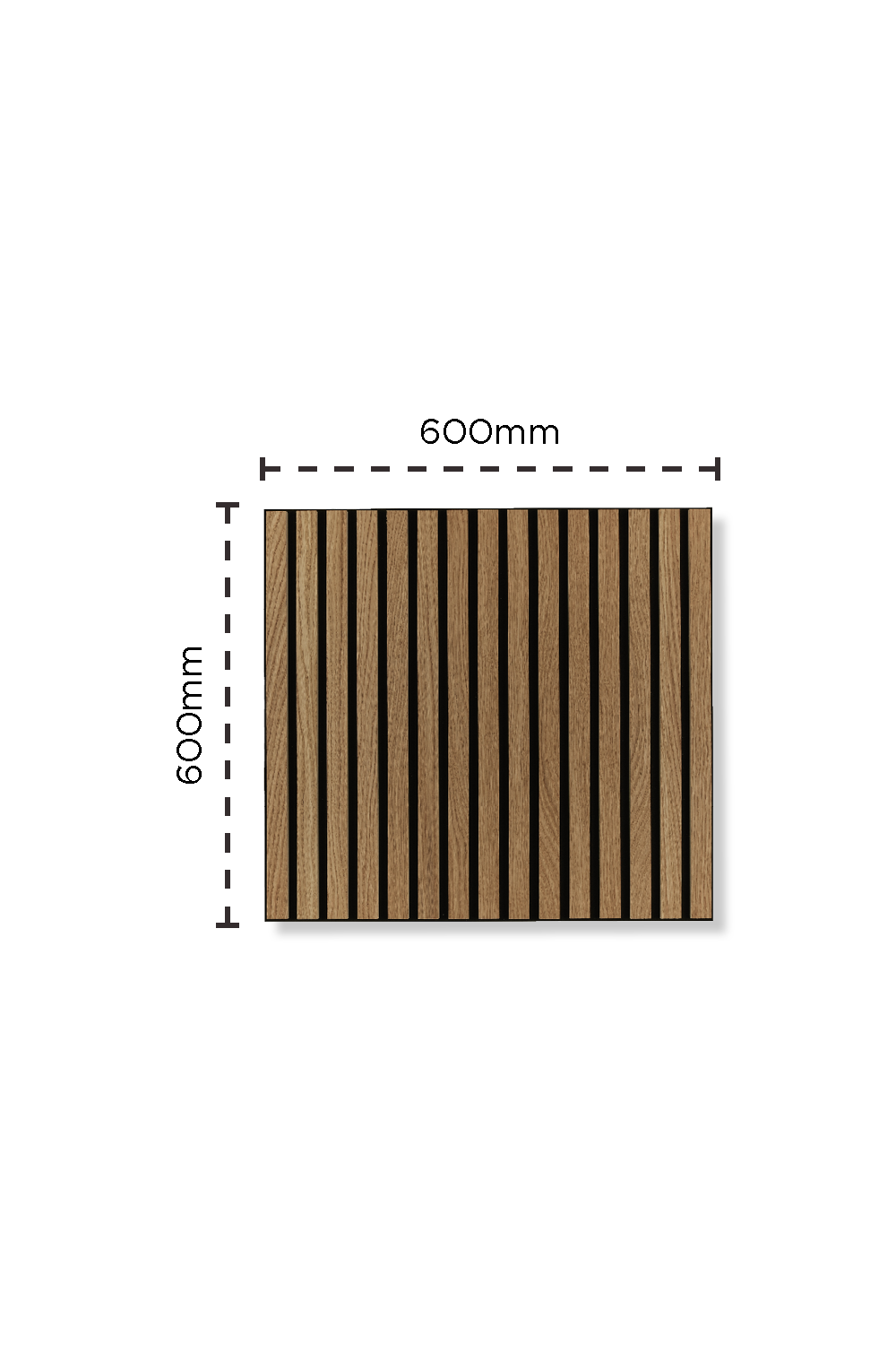 SlatWall Mini Natural Oak Wood Panel | Naturewall
