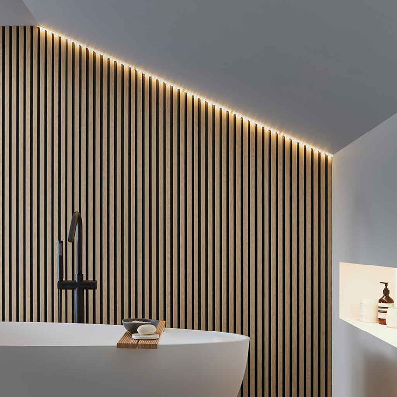SlatWall Individual Slat Natural Oak | Oak Veneer Slats | Naturewall