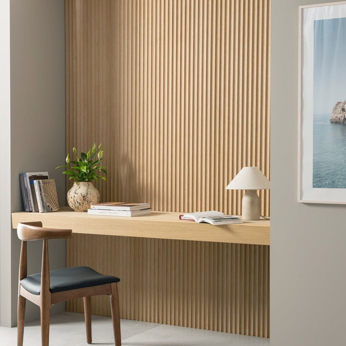 Arborelle Natural Oak Fluted Wall Panel | Naturewall