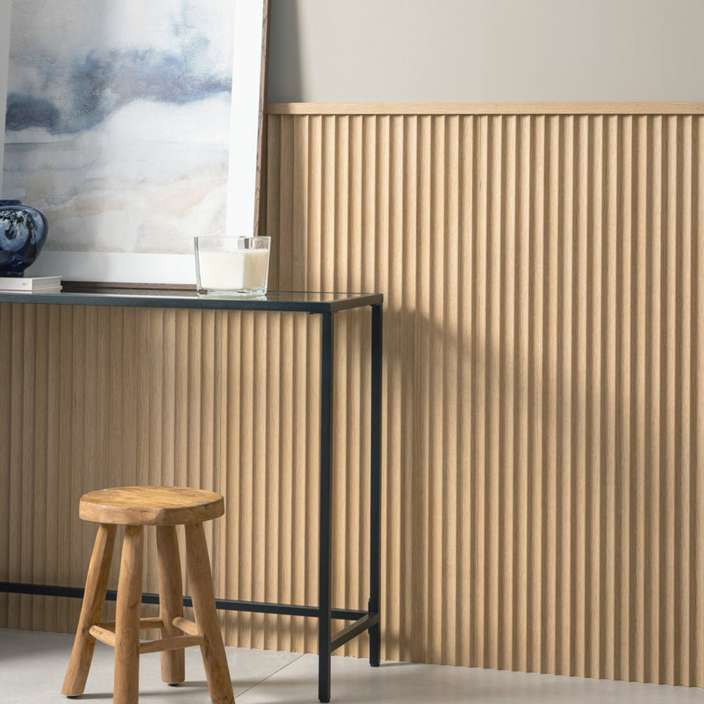 Arborelle Natural Oak Fluted Wall Panel | Naturewall