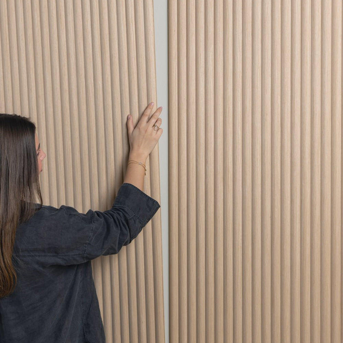 Arborelle Natural Oak Reeded Wall Panel | Naturewall