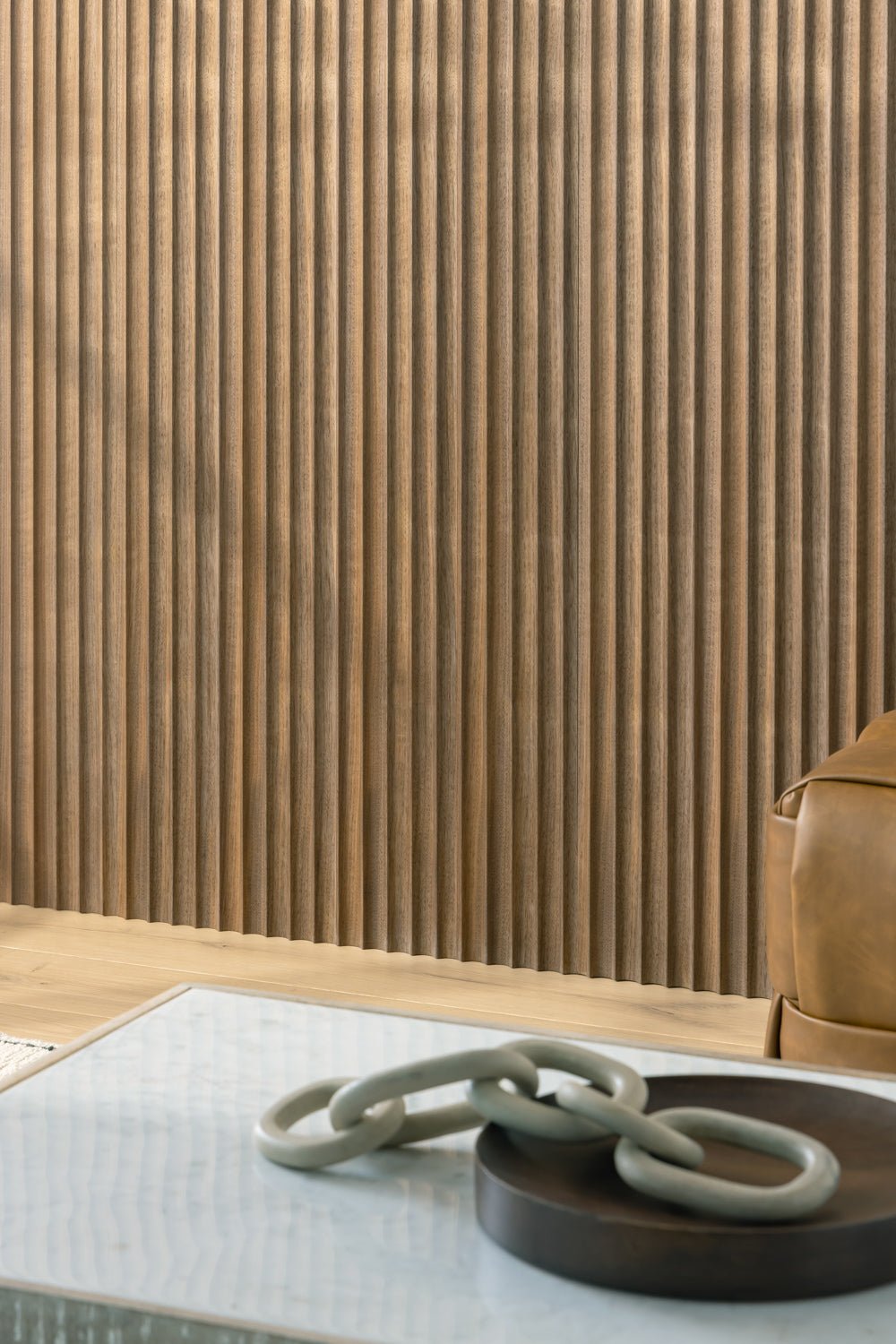 Arborelle Walnut Fluted Wall Panel | Naturewall