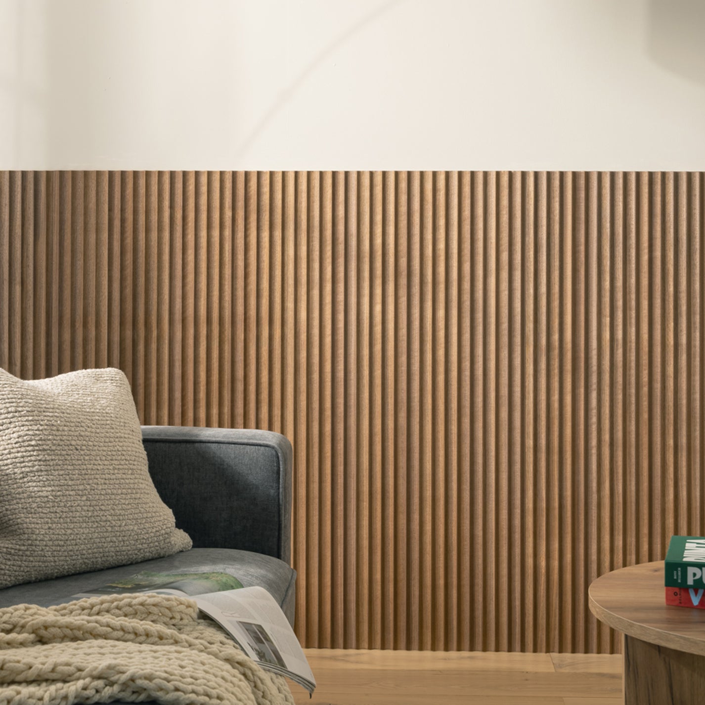 Arborelle Walnut Fluted Wall Panel | Naturewall