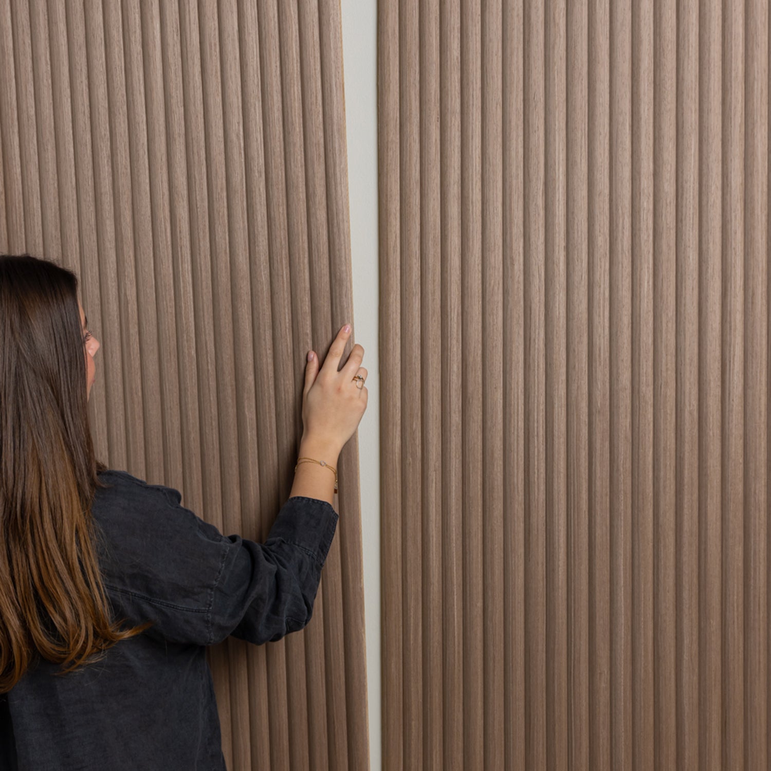 Arborelle Walnut Reeded Wall Panel | Naturewall