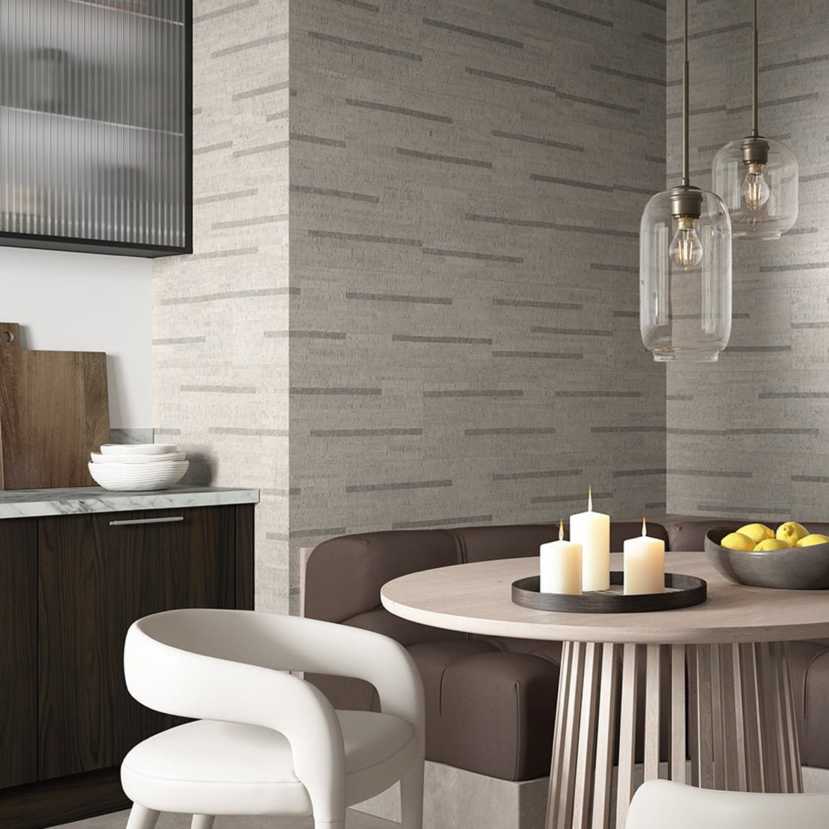 CorkWall Aveiro Silver Tile Sample | Naturewall