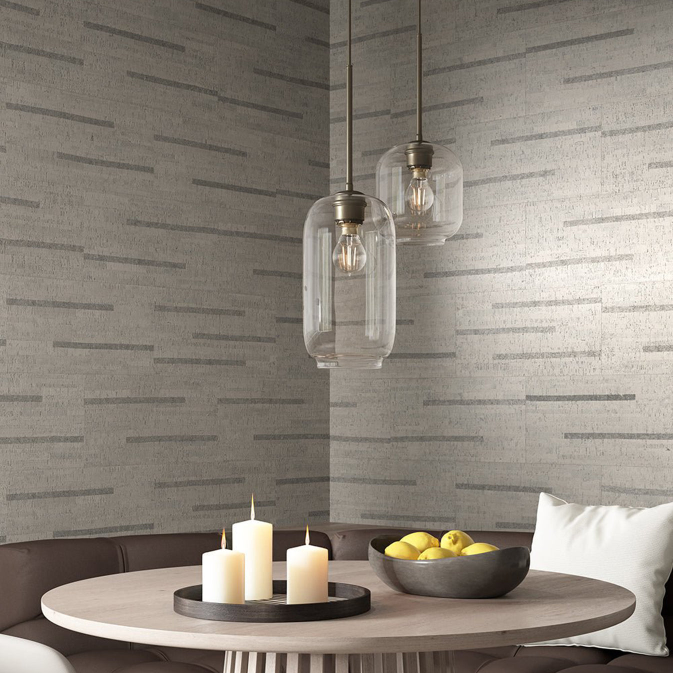 CorkWall Aveiro Silver Tile Sample | Naturewall