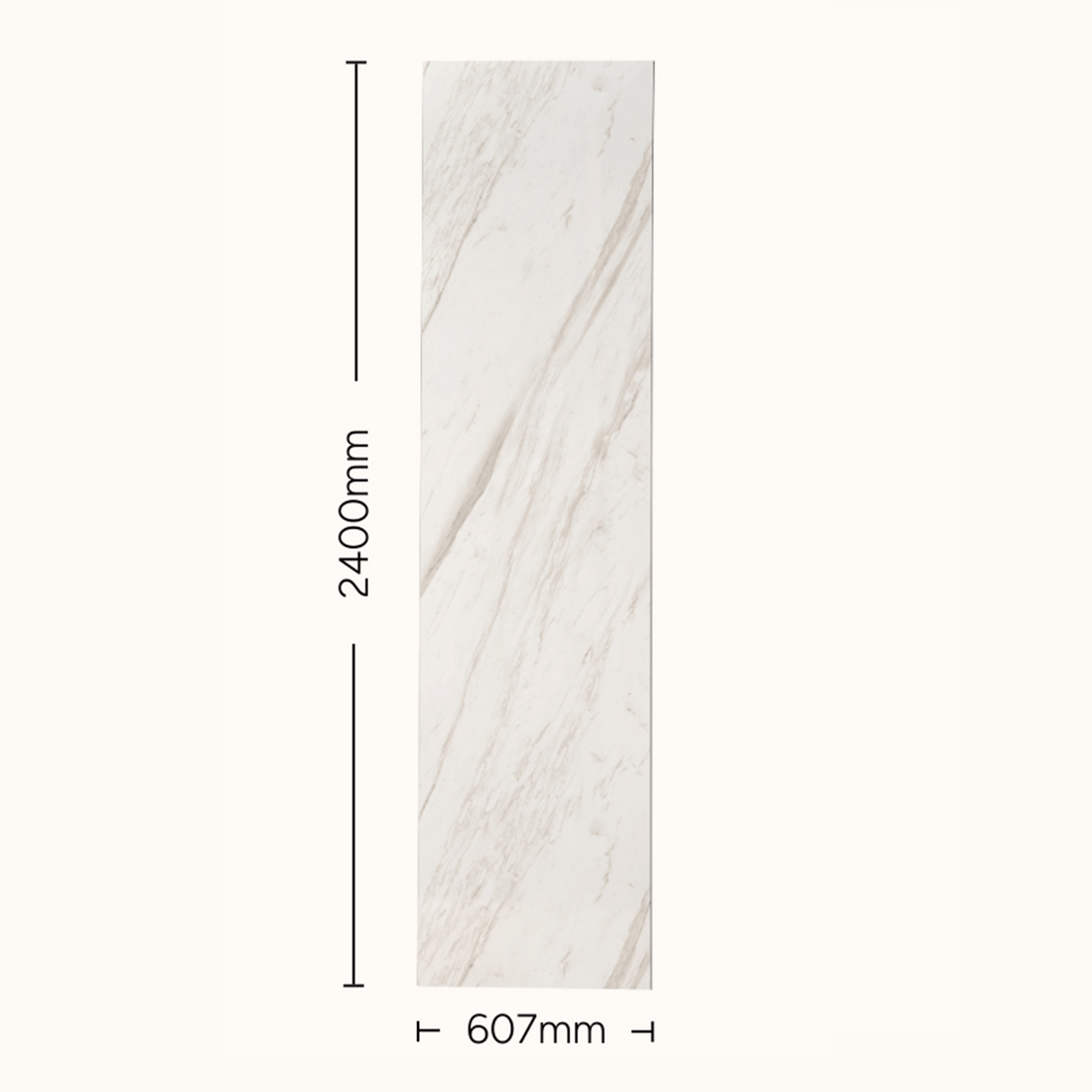 Elemence Calacatta Cream Marble Effect Waterproof Shower Panel – Naturewall
