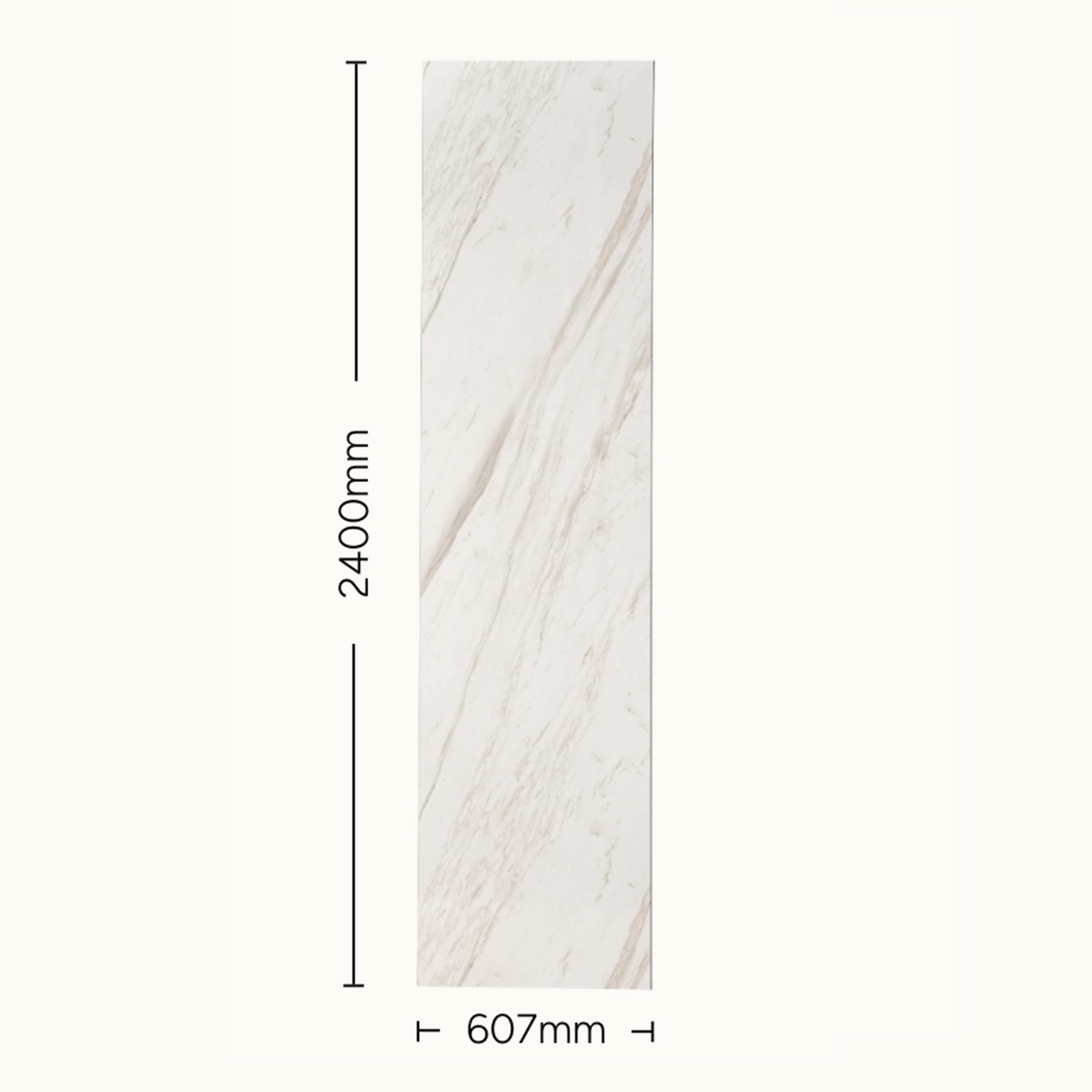 Elemence Calacatta Cream Marble Effect Waterproof Shower Panel – Naturewall