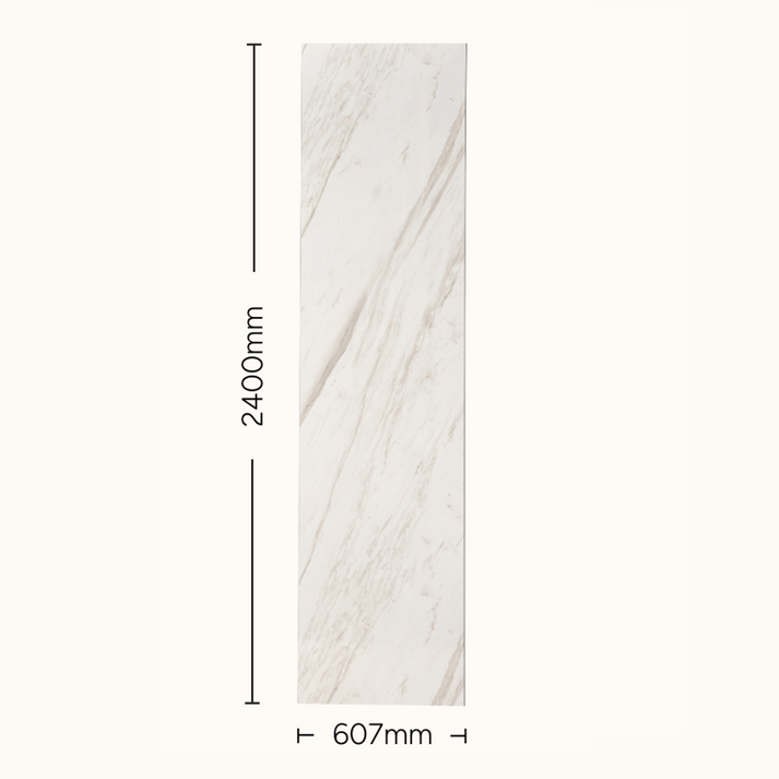 Elemence Calacatta Cream Marble Effect Waterproof Shower Panel – Naturewall