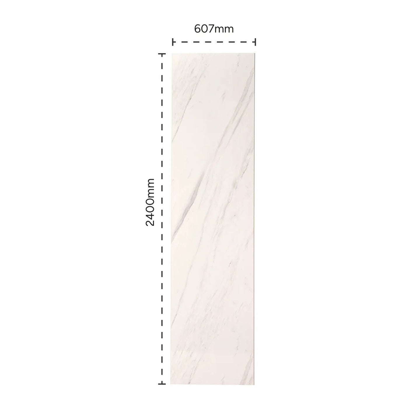 Elemence Calacatta White Marble Effect Shower Panel – Naturewall