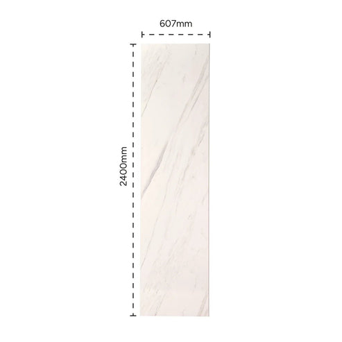 Elemence Calacatta White Marble Effect Shower Panel – Naturewall