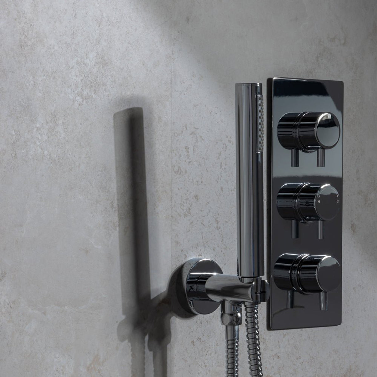 Elemence Limestone Grey Stone Effect Shower Panel – Naturewall