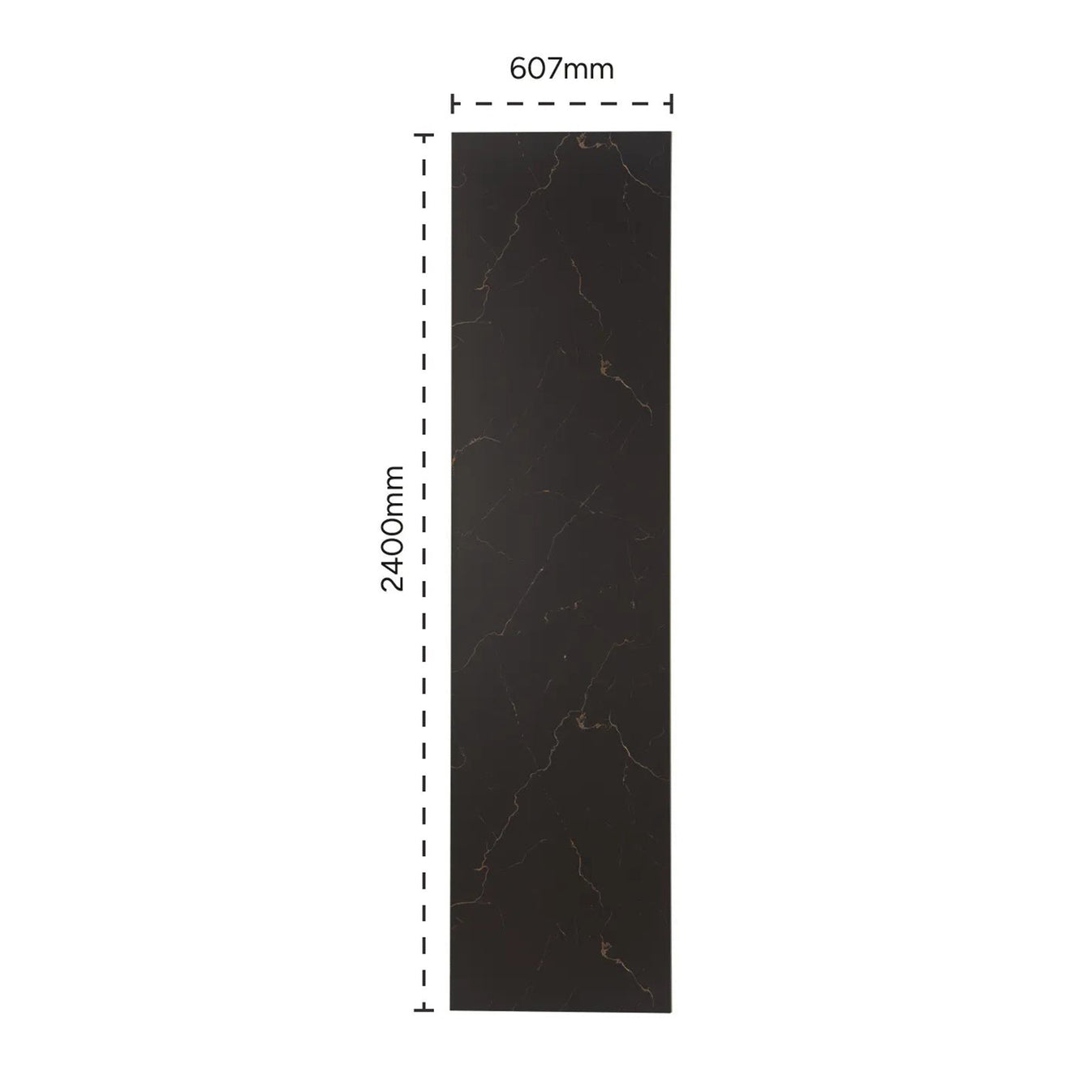 Elemence Marquina Black Marble Effect Shower Panel – Naturewall