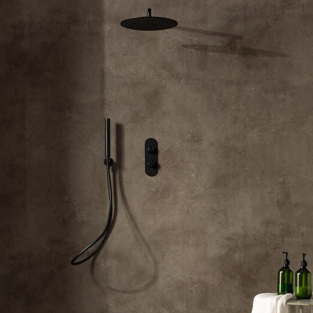 Elemence Pewter Grey Stone Effect Shower Panel – Naturewall