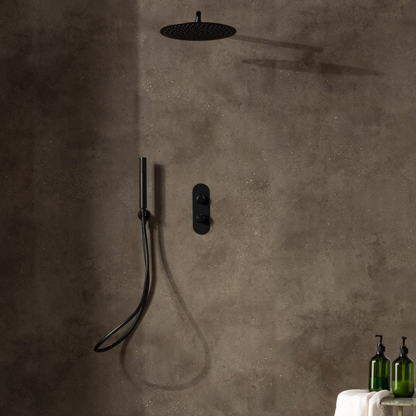 Elemence Pewter Grey Stone Effect Shower Panel – Naturewall