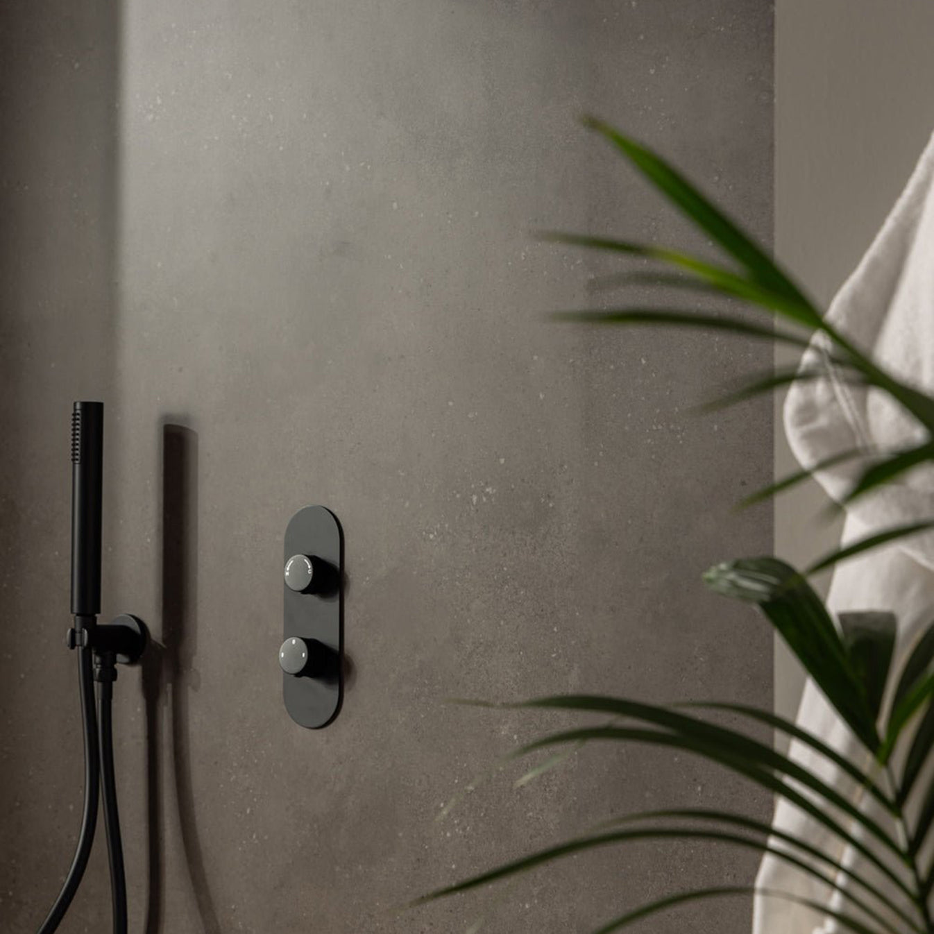 Elemence Pewter Grey Stone Effect Shower Panel – Naturewall