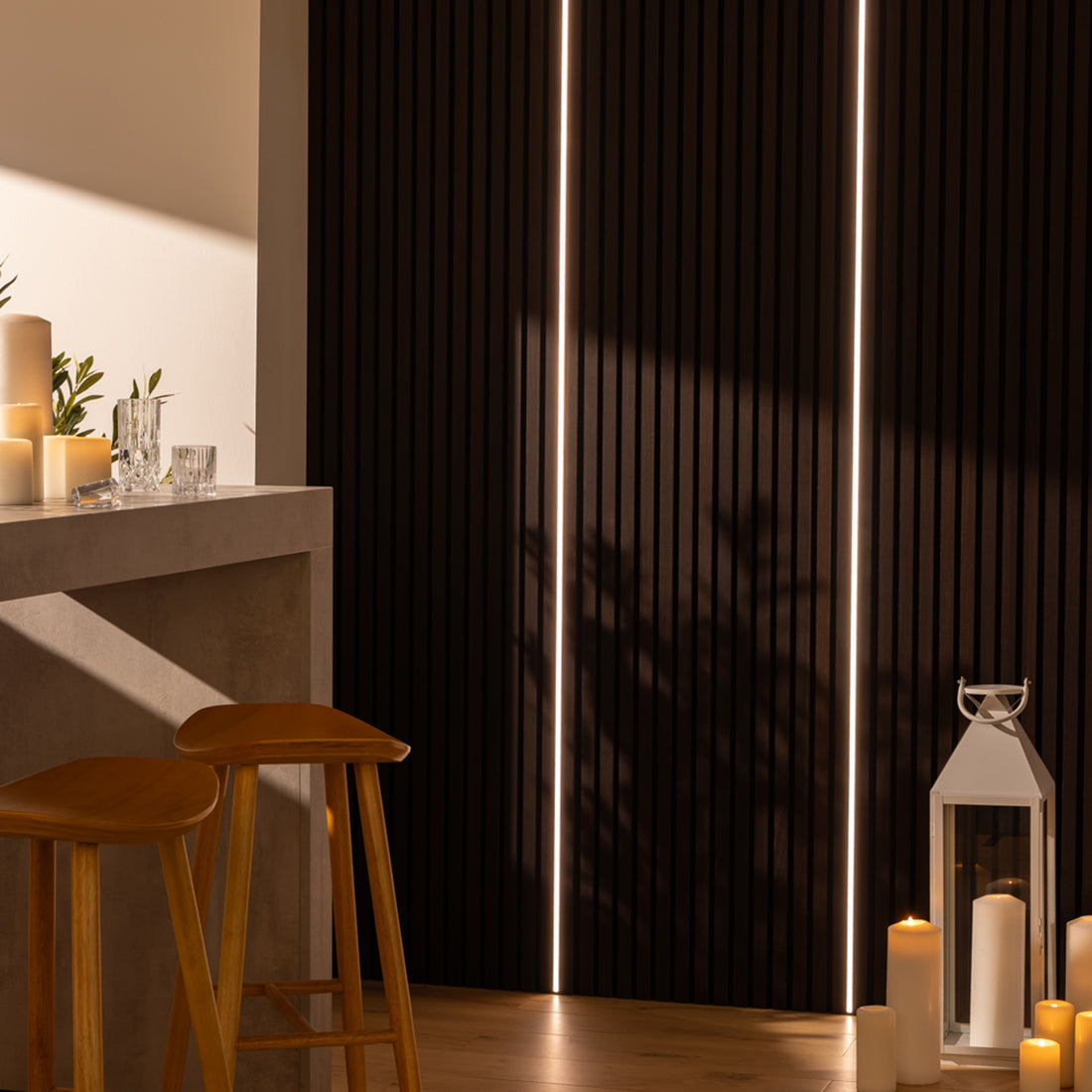 LUSTRE Warm White LED Light Kit | Naturewall SlatWall Accesories