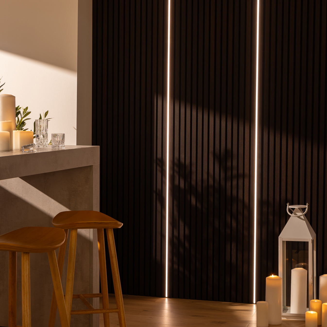 LUSTRE Warm White LED Light Kit | Naturewall SlatWall Accesories