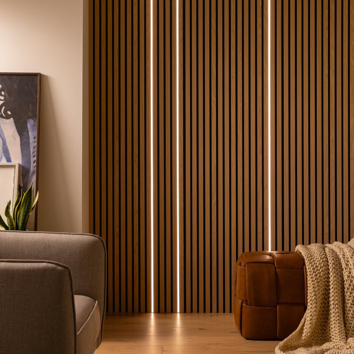 LUSTRE Warm White LED Light Kit | Naturewall SlatWall Accesories