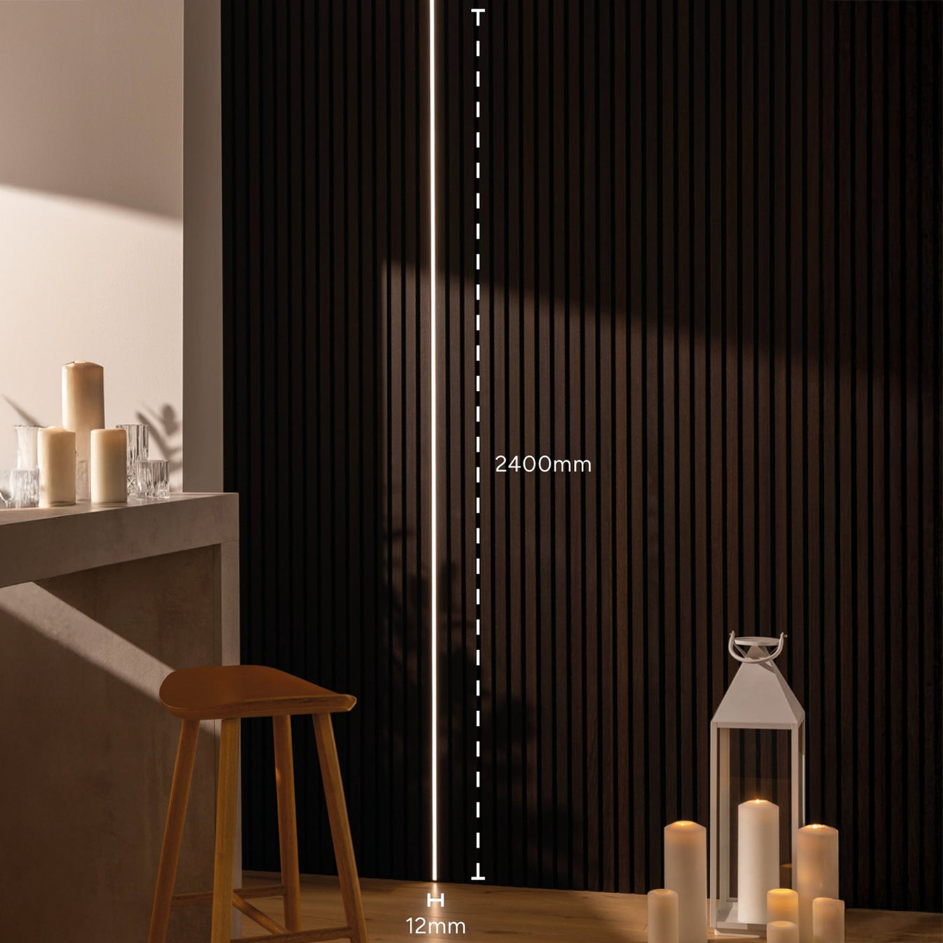 LUSTRE Warm White LED Light Kit | Naturewall SlatWall Accesories