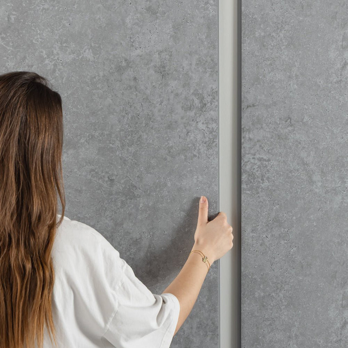 Sivara Fossil Grey Stone Effect PVC Shower Panel | Naturewall