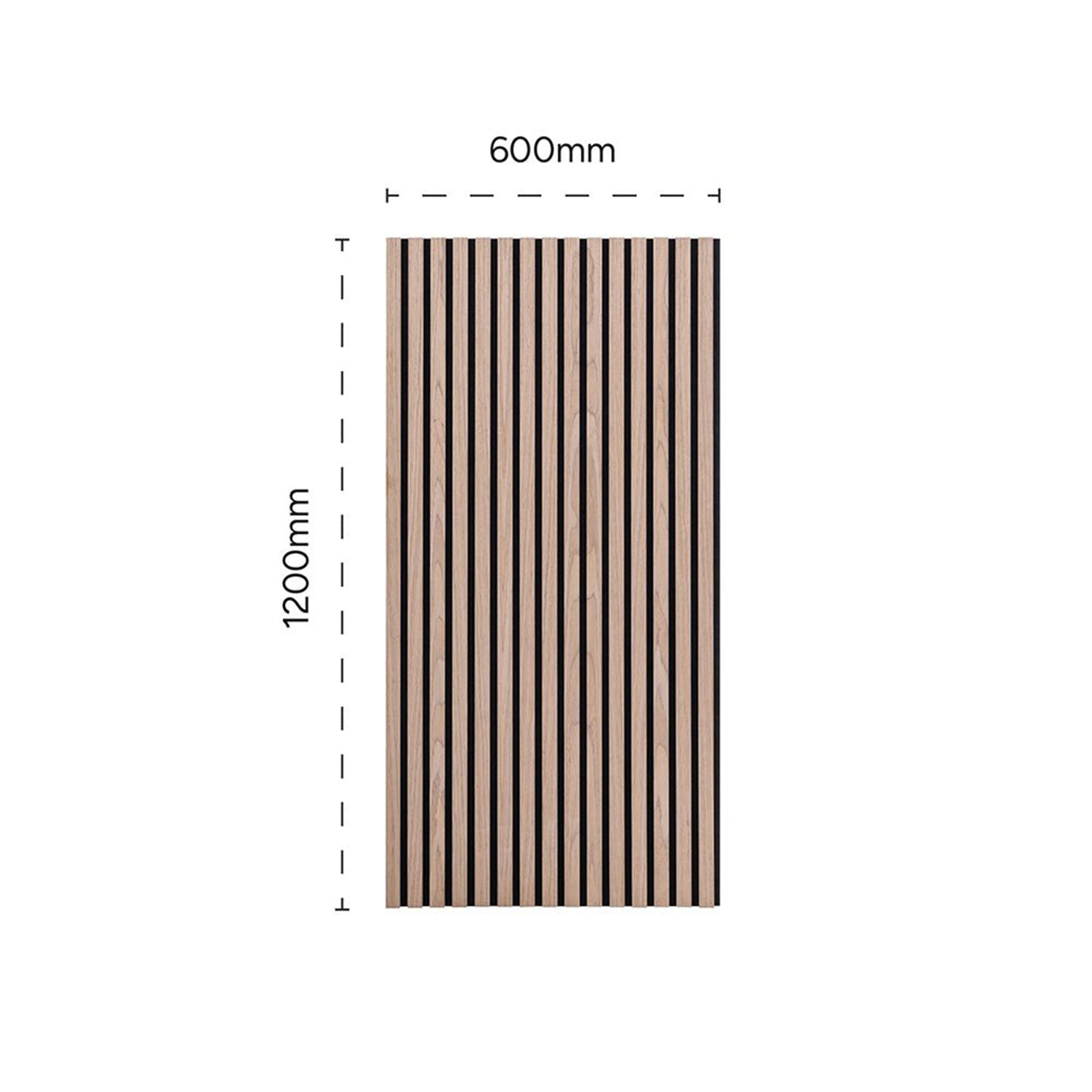 SlatWall Acoustic Half Height Walnut Panel | Naturewall