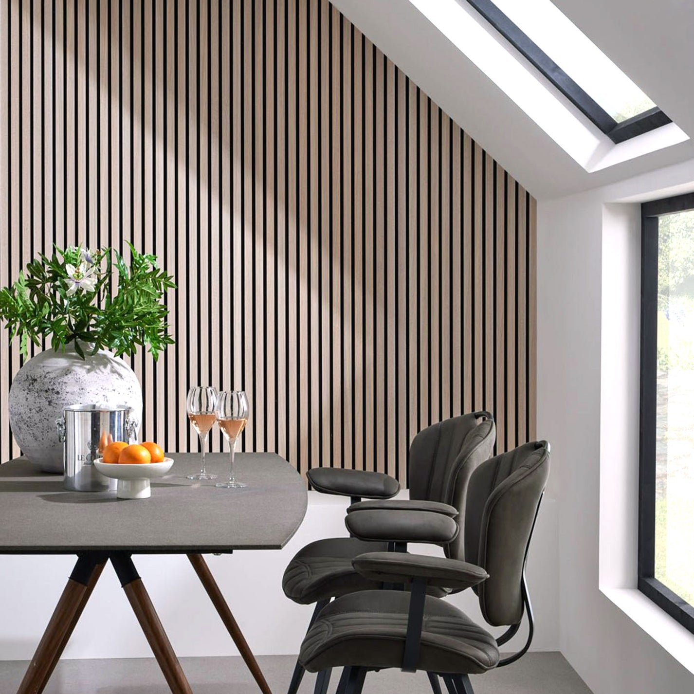 SlatWall Washed Oak Acoustic Panel | Naturewall
