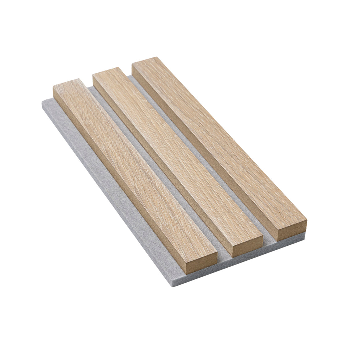 SlatWall Washed Oak Panel Sample | Naturewall