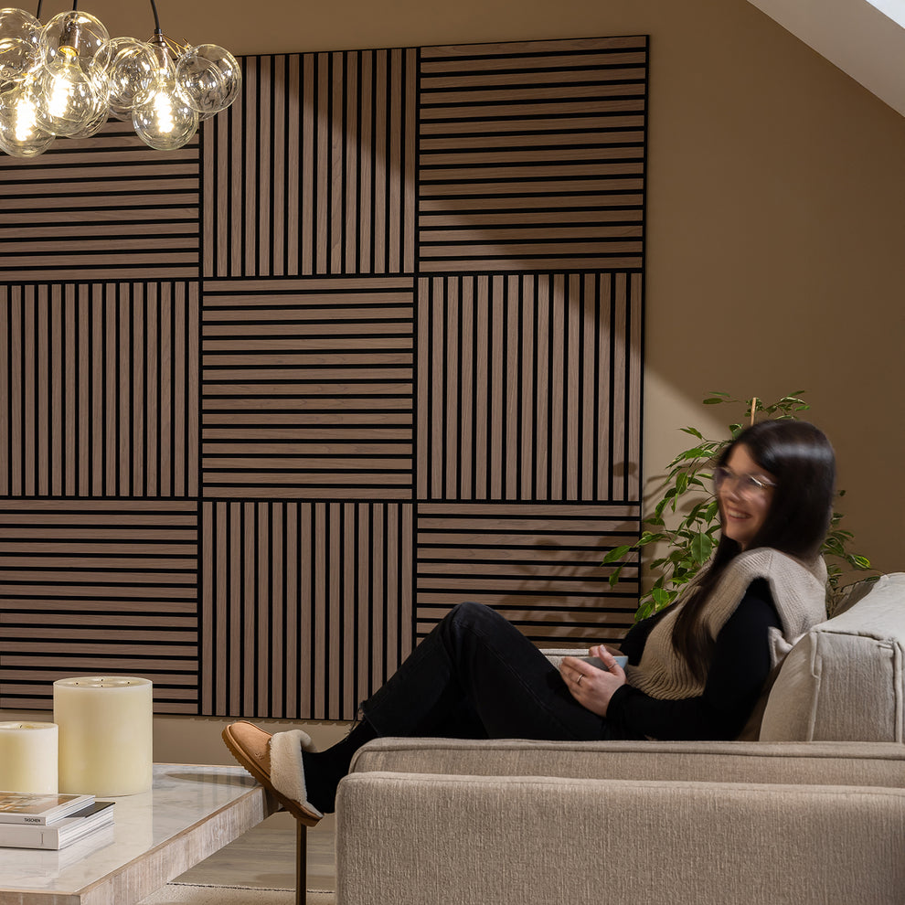 SlatWall Mini Walnut Wood Panel | Naturewall