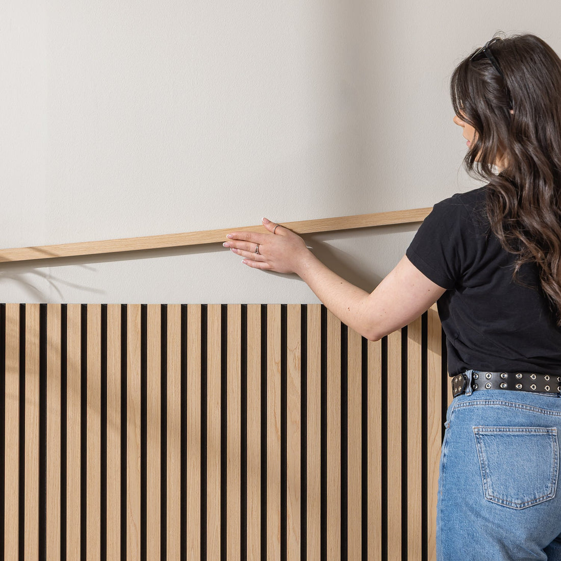 SlatWall Top Trim Natural Oak | Naturewall