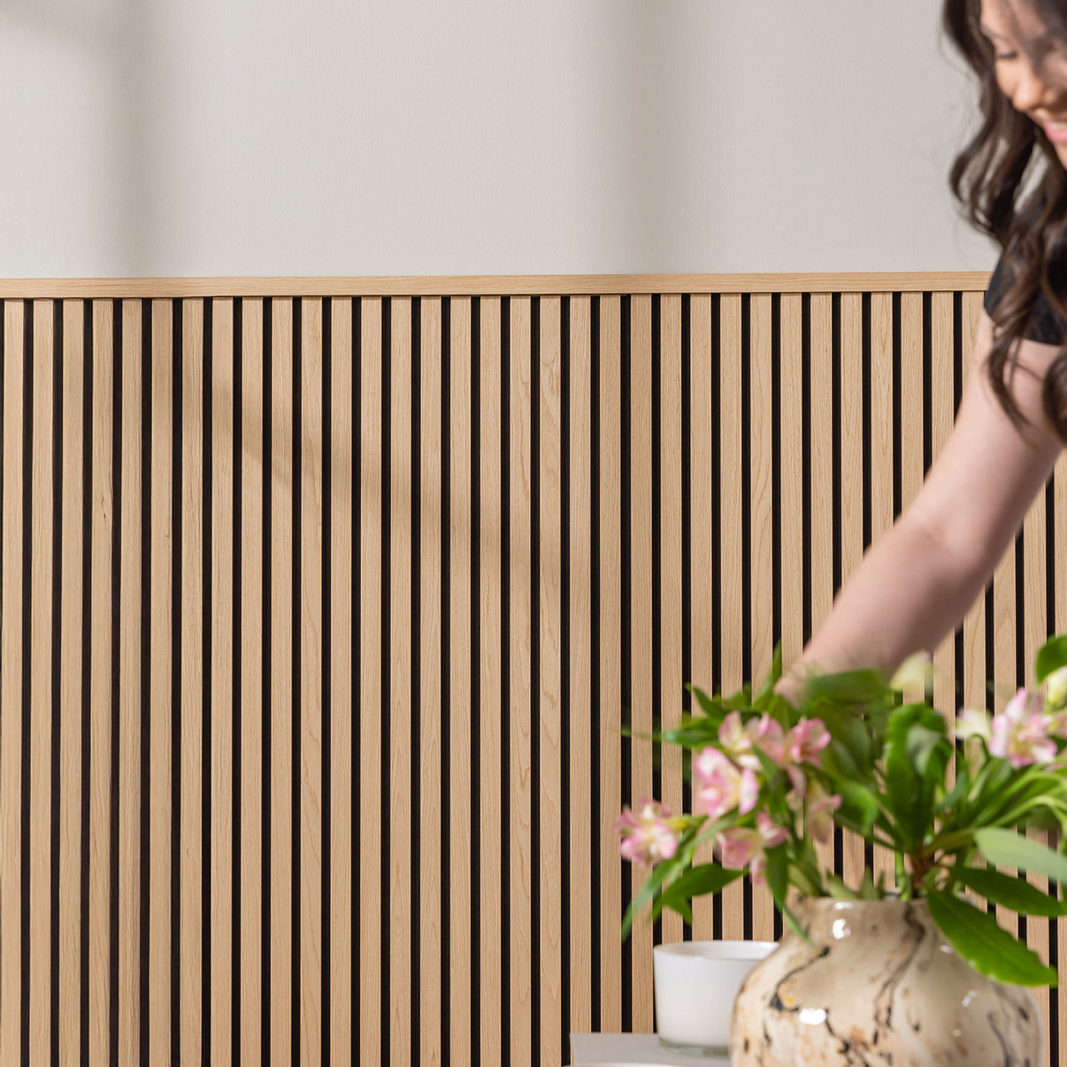 SlatWall Top Trim Natural Oak | Naturewall