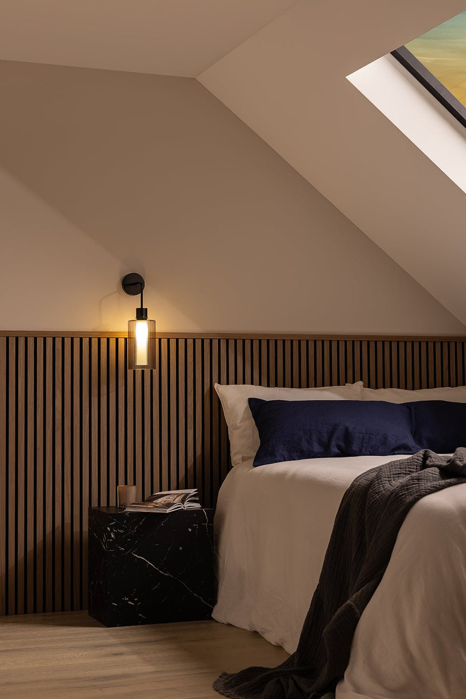 SlatWall Top Trim Walnut | Naturewall