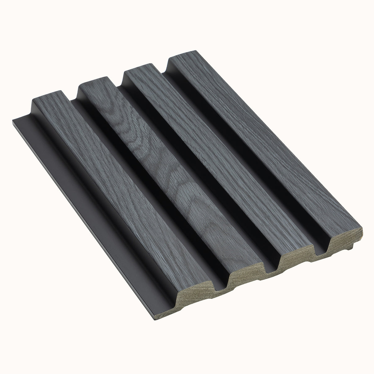 SlatWall Waterproof Charcoal Sample | Naturewall
