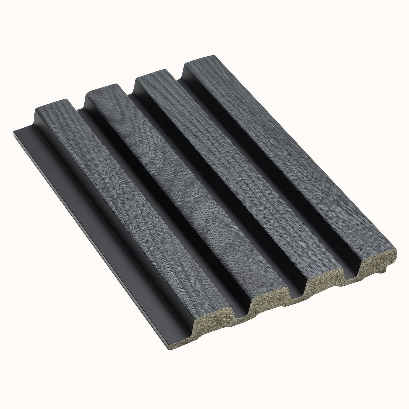 SlatWall Waterproof Charcoal Sample | Naturewall