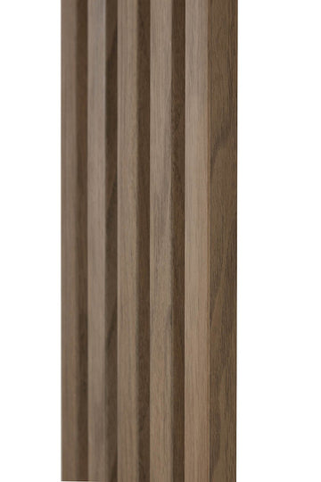 SlatWall Waterproof Walnut Wood Effect End Cap | Naturewall