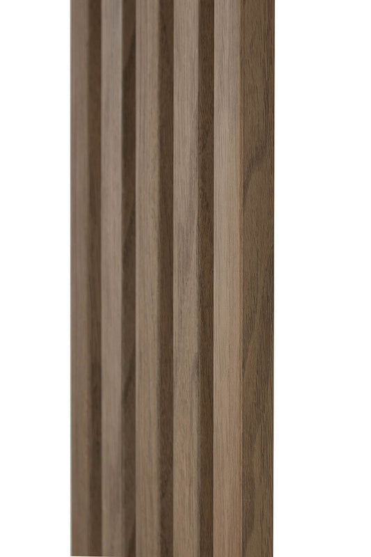 SlatWall Waterproof Walnut Wood Effect End Cap | Naturewall