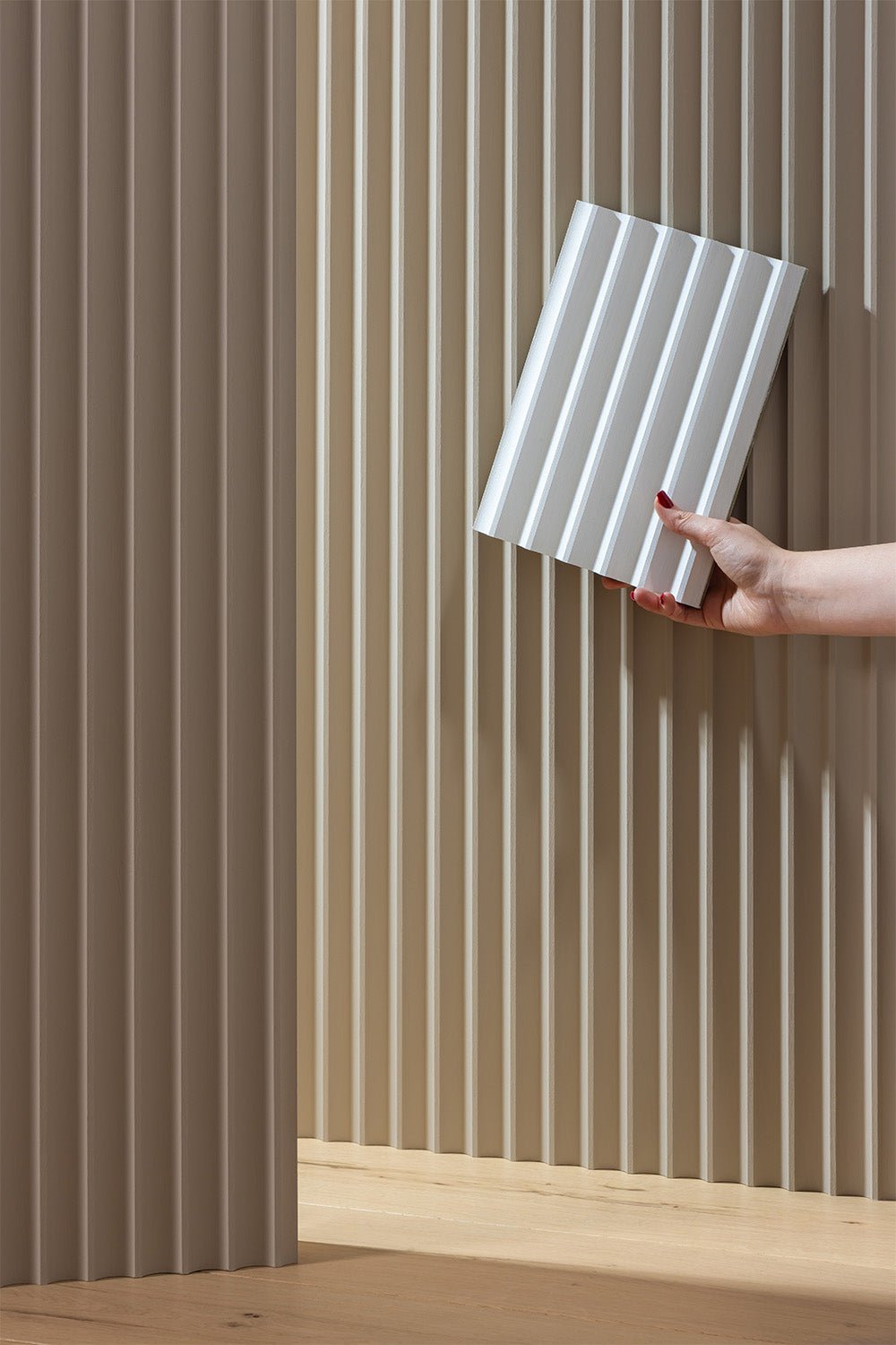 Fluted MDF Wall Panel Sample | Naturewall